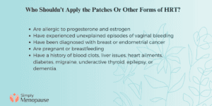 HRT Patches Side Effects: 3 Things To Know