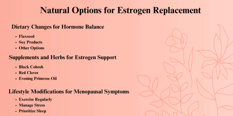 Natural Estrogen Replacement Therapy: A Comprehensive Guide