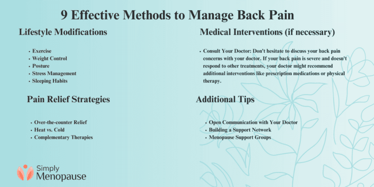 How to Treat Menopause Back Pain: 9 Effective Methods